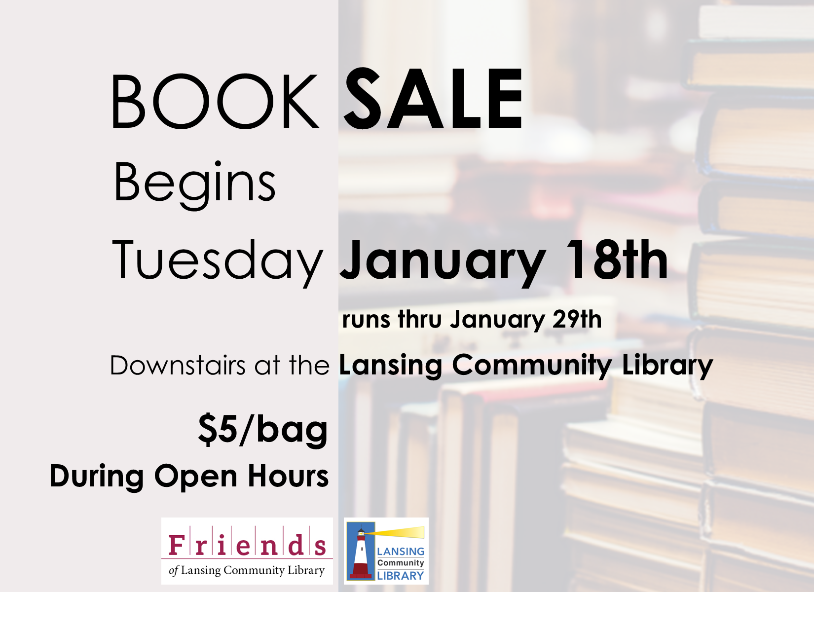 Book Sale at the Library - Lansing Community Library