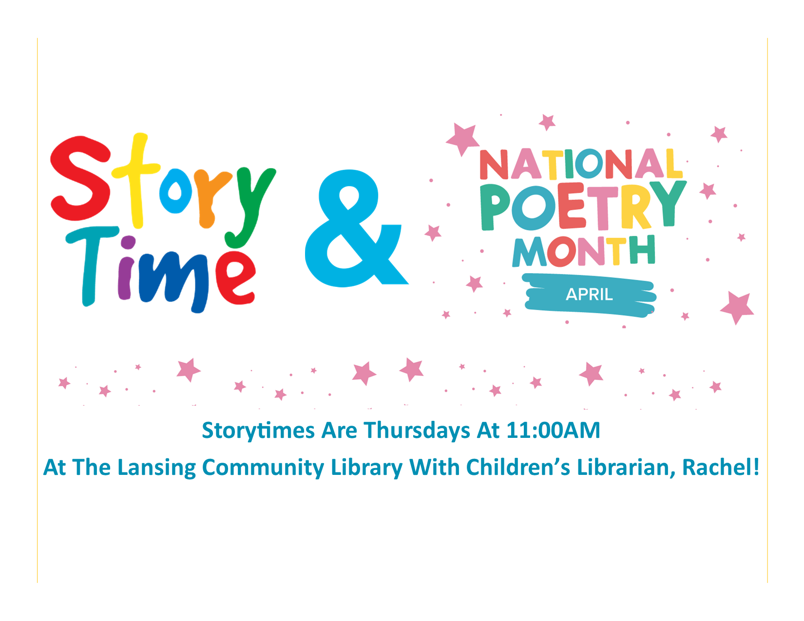 Storytime Celebrates National Poetry Month - Lansing Community Library