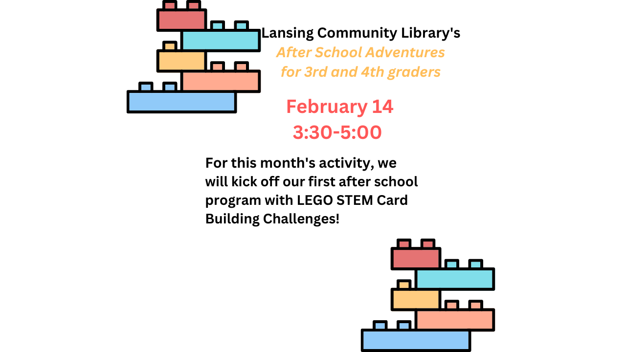 LEGO STEM Card Building Challenges! - Lansing Community Library