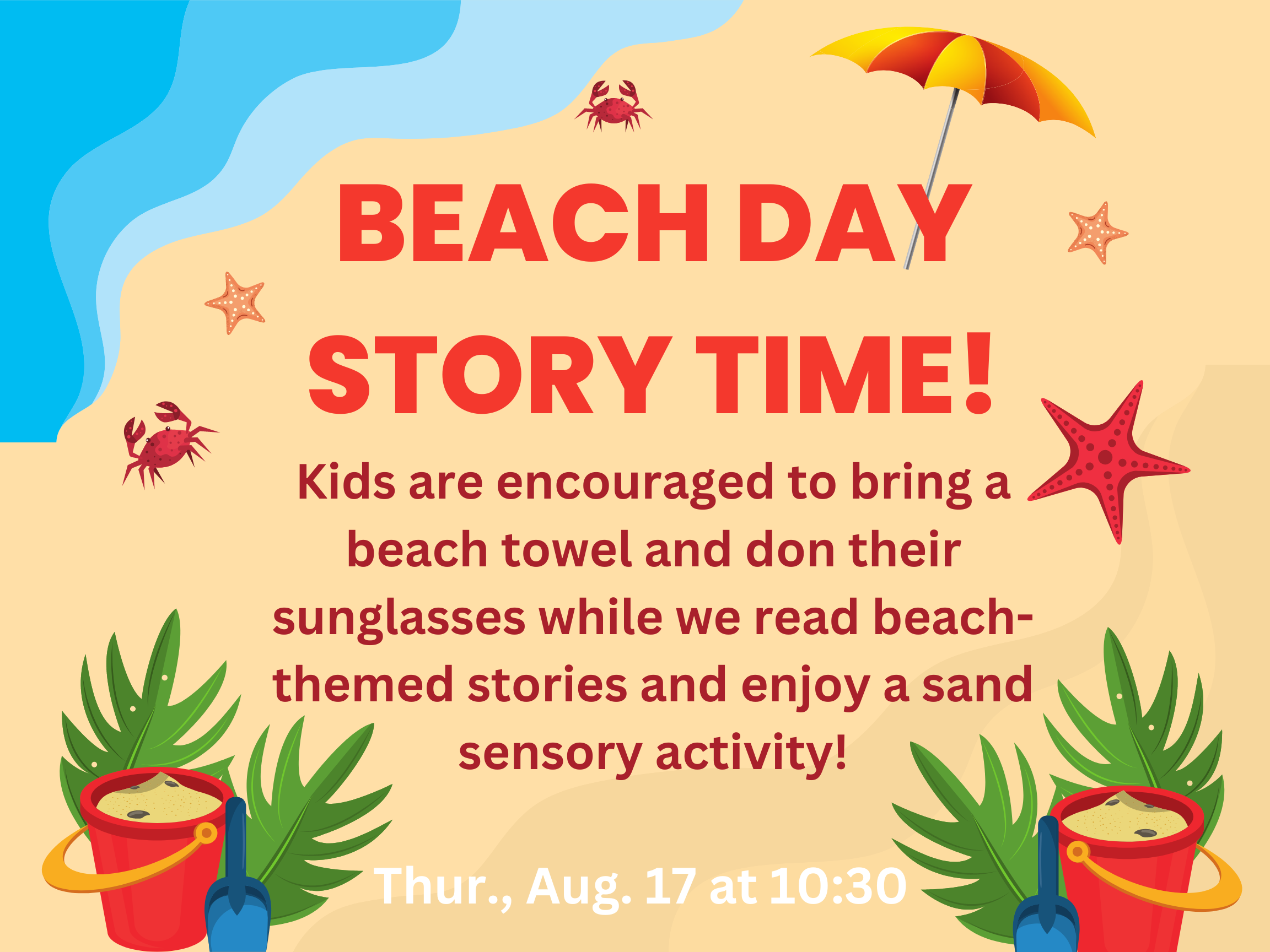 Beach Day Story Time! - Lansing Community Library