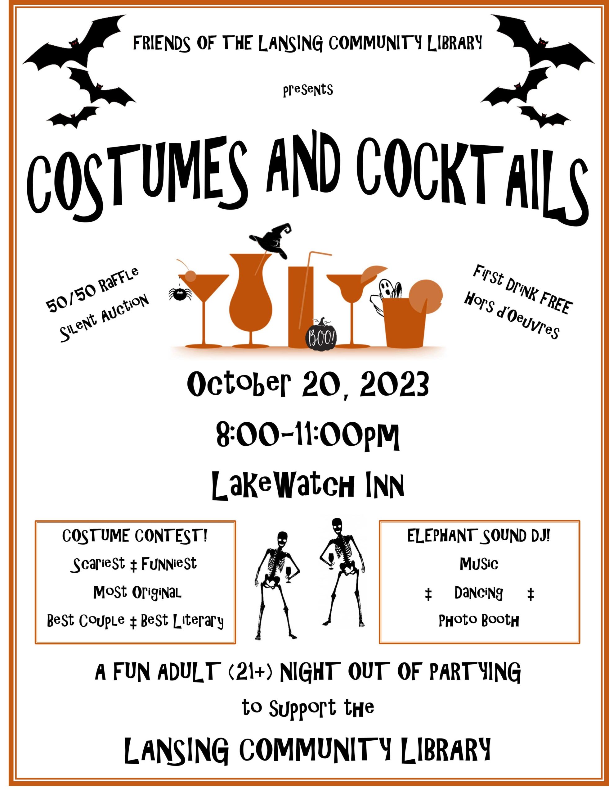 Costumes & Cocktails - Lansing Community Library