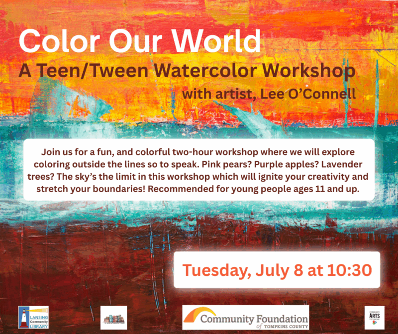 Color Our World: A Teen/Tween Watercolor Workshop with artist, Lee O ...